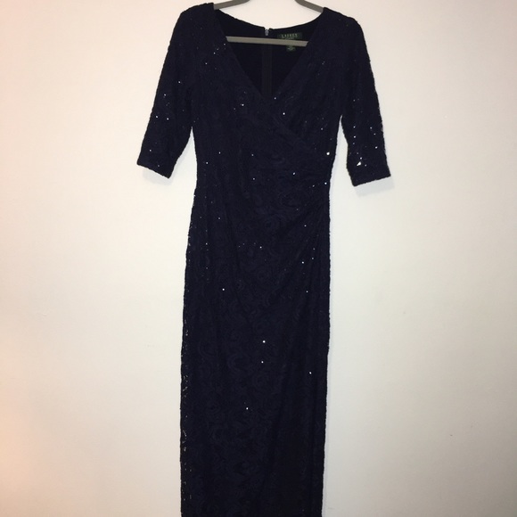 Lauren Ralph Lauren | Dresses | Lauren By Ralph Lauren Navy Blue ...
